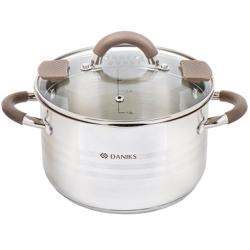 КАСТРЮЛИ, КОВШИ, ДУРШЛАКИ, КРУЖКИ НЕРЖАВЕЙКА "DANIKS" - Оптовая база О'РЭХТ